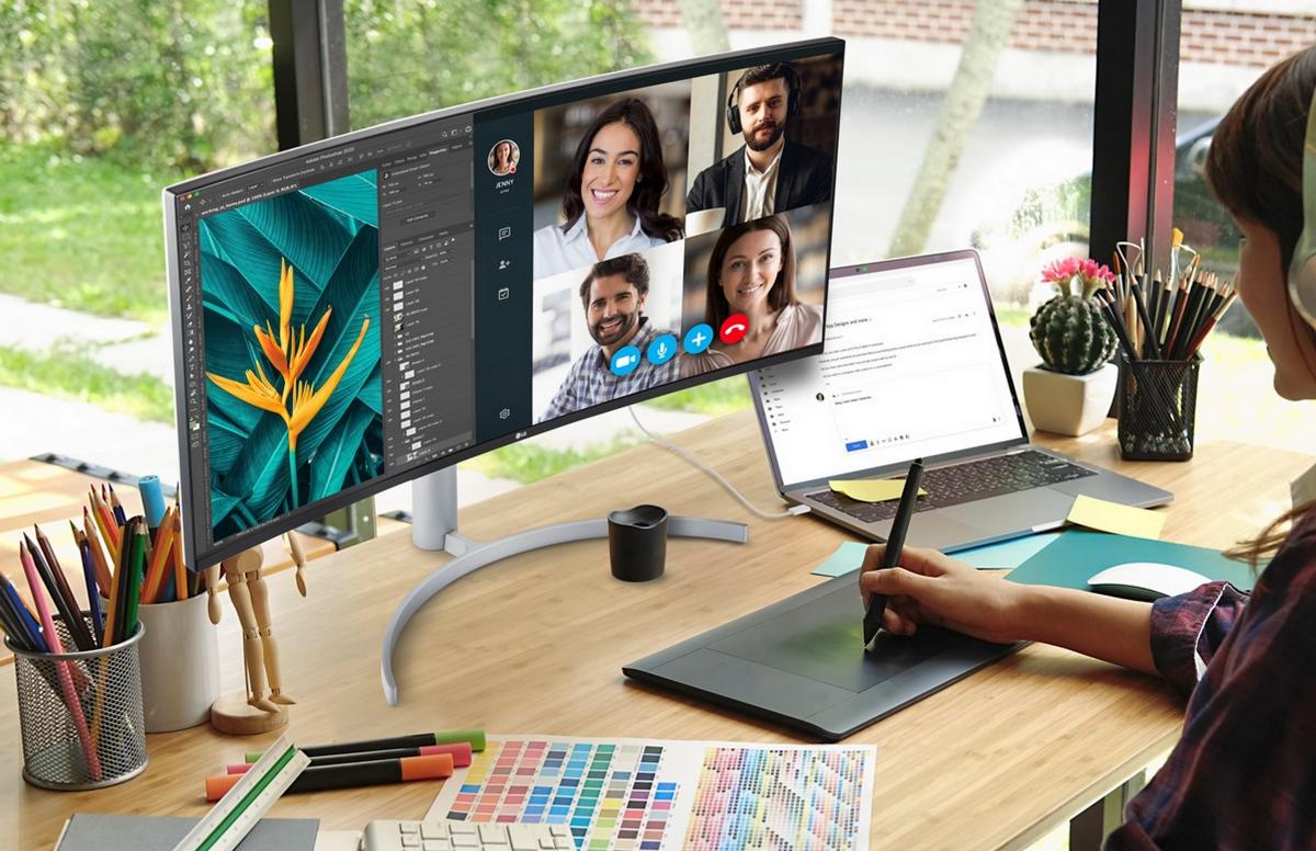 ¿Monitor curvo o plano? Con el nuevo monitor LG OLED con pantalla ...