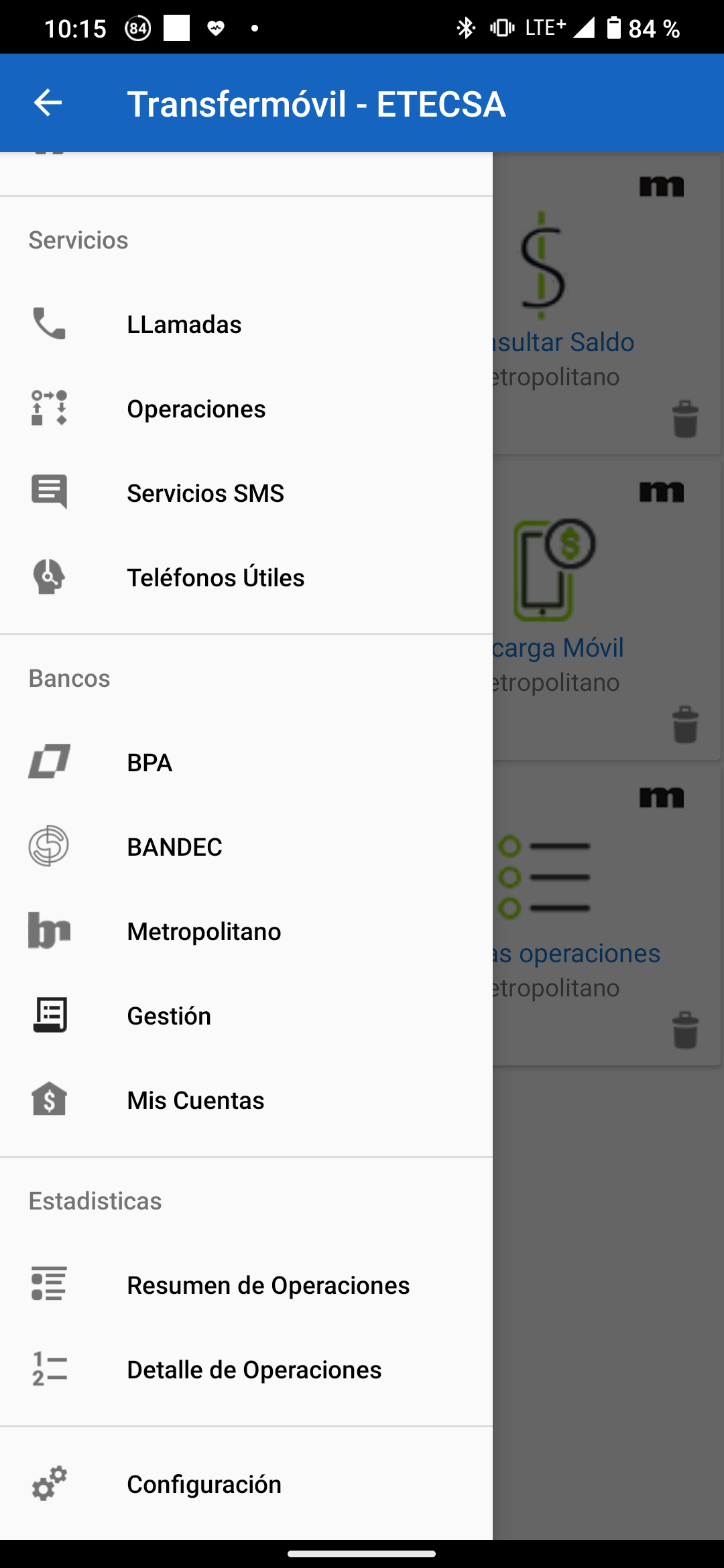Gestión de cuentas en en transfermovil para facilitar las operaciones ...